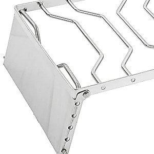 Folding Campfire Grill, Mini Stainless Steel Camping Grill Grate, Ultralight Campfire Stand-Portable Grill Grid for Outdoor Camping Cooking