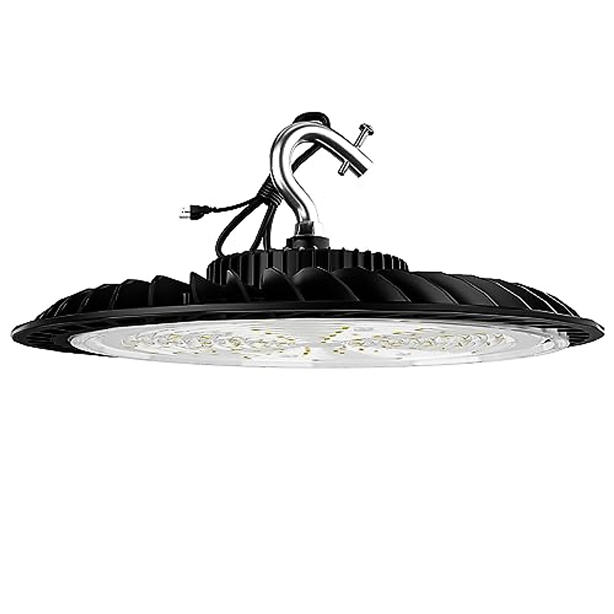 bulbeats 200W LED High Bay Light 28000lm (Eqv.800W MH/HPS) 5000K ETL Listed High Bay LED Light, Coomercial Grade with US Plug UFO High Bay Light for Commercial Warehouse/Barn/Wet Location