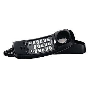 AT&T ATTML210B Corded Trimline Phone with Lighted Keypad (Black)
