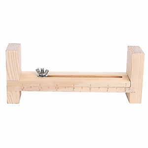 Boxwizard Wood Bracelet Jig U Shape Clear Scale Bracelet Jig Kit DIY Hand Knitting Bracelet Jig with 2 Clamp Bracelet Braiding Tool