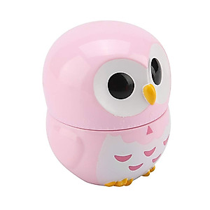 Manual Timer Cute Owl Shape Kitchen Manual Timer Mechanical Home Cooking Counters Clock(Pink)