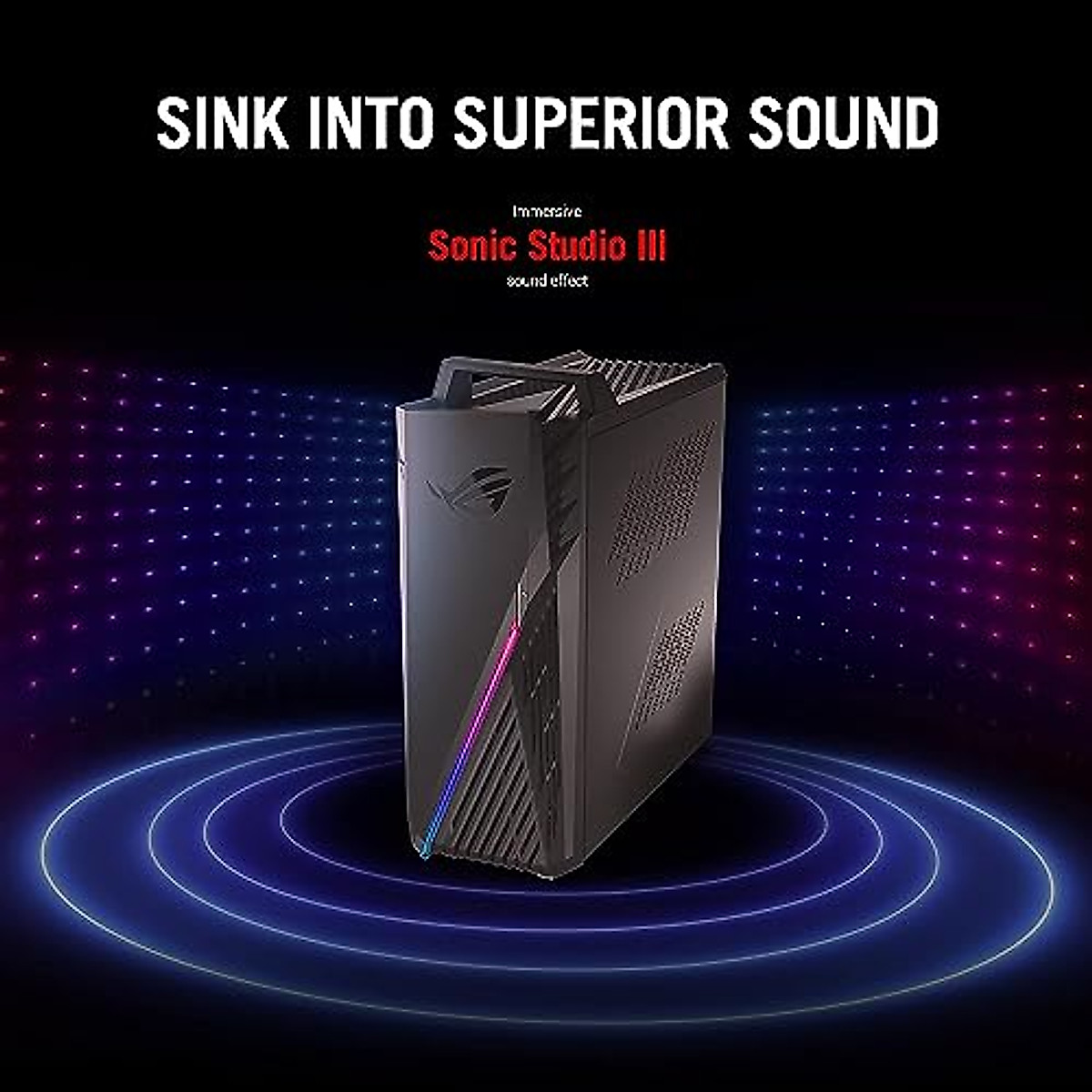 ASUS ROG Strix GA15 G15DK Gaming Desktop PC, AMD Ryzen 7 5800X 3.8GHz, NVIDIA GeForce RTX 3080 10GB, 32GB DDR4 RAM, 1TB SSD + 1TB HDD, Wi-Fi 6, Windows 11