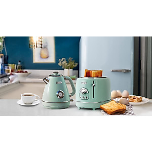 Hazel Quinn 1.7L Electric Kettle and 2-Slice Retro Toaster Set