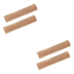 LALAFINA 4 pcs gel finger toe cover thumb splint thumb spica splint elastic wrap bandages toe protectors gel pad protectors finger splint gel lined toe tubes ribbed finger sleeve elasticity