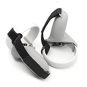 Touch Controller Grip Cover for Oculus Quest 2,Silicone Skin Protective Cover,Protective Sleeve Handle Case Shell Accessories with Adjustable Knuckle Strap/Sweat-Proof/Non-Slip (White1 Pair)