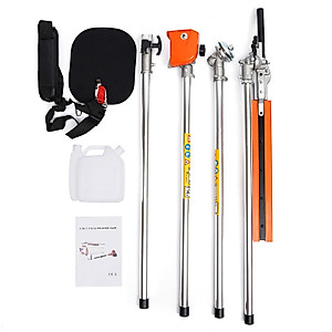 Cordless Trimmer, 10 in 1 52cc Hedge Strimmer Telescopic Rod String Trimmer, 2 Stroke Engine Trimmer and Brush Cutter Blade Power Trimming Tools for Garden Lawn Care and Tree Trimming