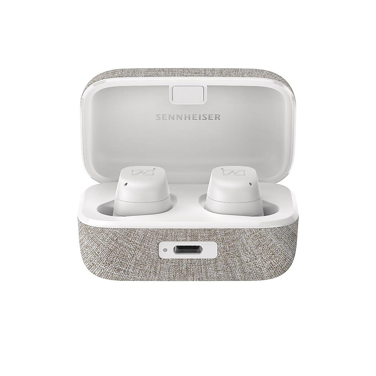 Sennheiser Consumer Audio MOMENTUM True Wireless 3 Earbuds -Bluetooth In-Ear Headphones for Music and Calls with ANC,Multipoint connectivity,IPX4,Qi charging,28-hour Battery Life Compact Design,White