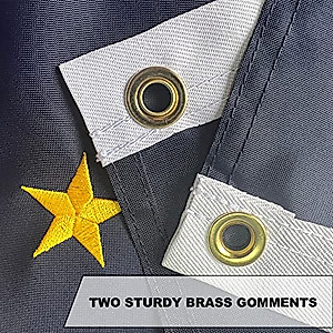 AZCOVER Alaska Flag - 12x18 Inch, Embroidered Stars, Outdoor with 2 Brass Grommets