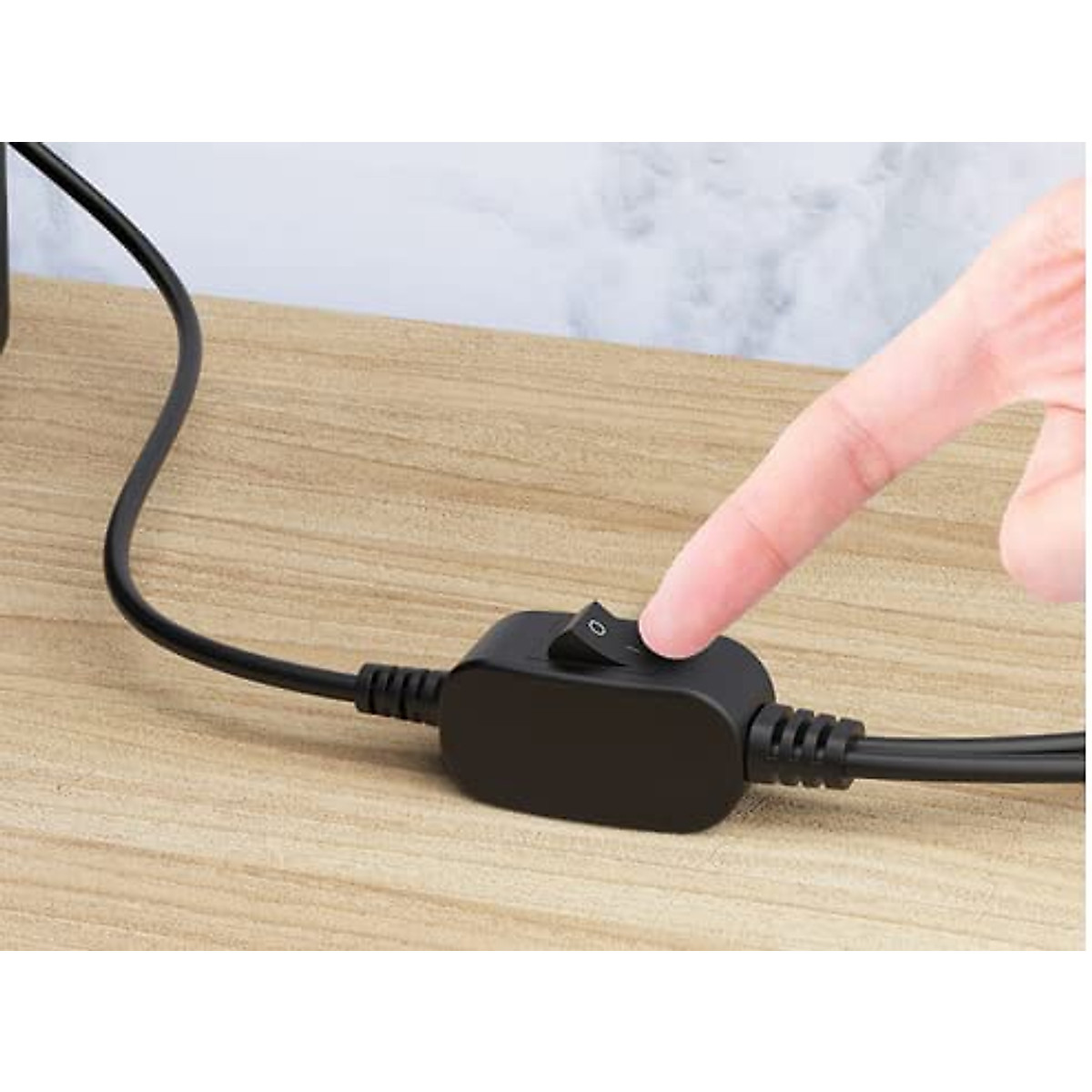 Vrllinking USB Splitter Cable,Printer Sharing Switch Cable, USB Splitter 2 Male 1 Female for Printer, Scanner, Speaker, Keyboard, Mouse Etc, with Printer Cable (5ft/1.5m)