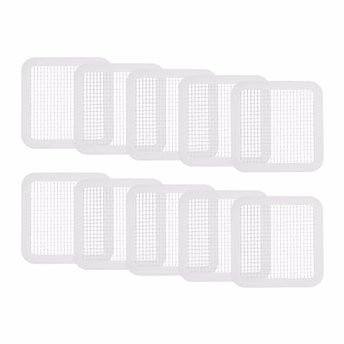 YUELER 10pcs Disposables Shower Drain Hair Catcher Stickers for Floor Drain Bathtub Bathroom Kitchen Filter Screen Stopper