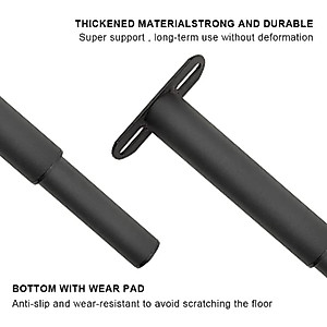 Skuehod Metal Adjustable Bed Legs Replacement Set of 4,Center Support Legs for Steel Bed Frame Slat Support (7"-13")