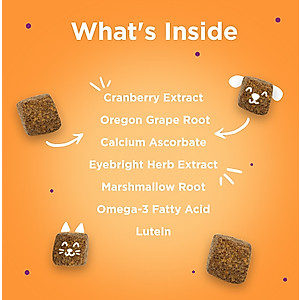 First Impressions Tearminator Soft Chews – Natural Dog Tear Stain Remover for Dogs, Eye Supplements for Dogs and Cats - Yummy Vision Bites for Dogs - 60 ct