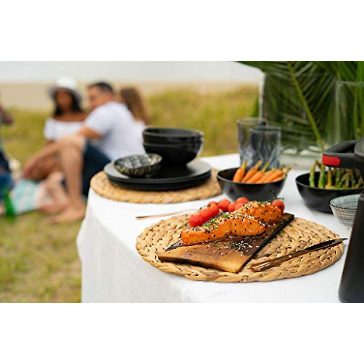 Megamaster 820-0065C 1 Burner Portable Gas Grill for Camping, Outdoor Cooking , Outdoor Kitchen, Patio, Garden, Barbecue with Two Foldable legs, Red + Black