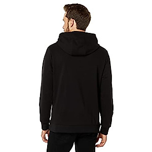 Karl Lagerfeld Paris Men's Color Block Solid Pullover, Black, Medium