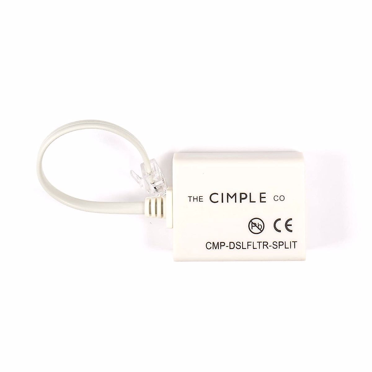 THE CIMPLE CO 2 Wire, 1 Line DSL Filter, with Built in Splitter - for Removing Noise and Other Problems from DSL Related Phone Lines