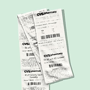 CVS Receipt Scarf, Double Sided, Hilarious 100% Fleece Scarf. Looks Like a Real CVS Receipt