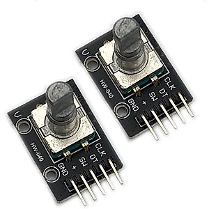 YUNIQUE USA 2 Pieces Rotary Encoder Module KY-040 for Raspberry Pi and Arduino