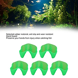 SUNGOOYUE Fish Catching HandGuard Tool, 5Pcs Rubber Anti Slip Fish Catcher Fish Catching Gloves Fishing Supplies Diving Gloves Diving Suits