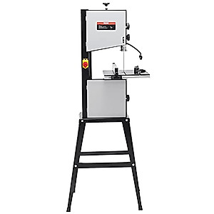 VEVOR Benchtop Band Saw, 10-Inch, Dual-Speed (560 & 1100 RPM), 370W 1/2HP Motor, Includes Metal Stand, Work Light, Fence, and Miter Gauge for Wood, Aluminum, Plastic Crafting