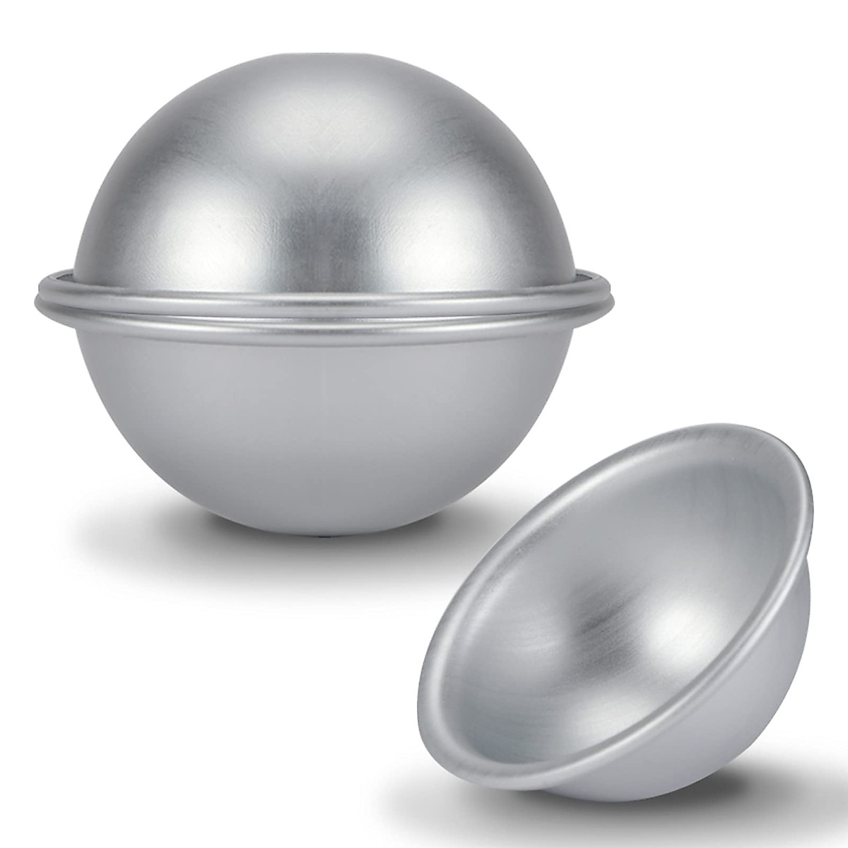 Zerodis 4Inch Semicircle Aluminum Cake Pan Hemisphere Cake Pan Sphere Cake Pan Baseball Cake Pan Sport Ball DIY Birthday Cake Pan