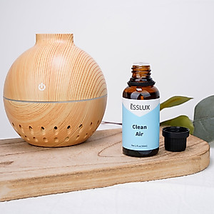 Clean Air Fragrance Oil - ESSLUX Aromatherapy Essential Scented Oils for Diffuser, Massage, Soap, Candle Making Scents, Perfume, Home Fragrance, 30 ml