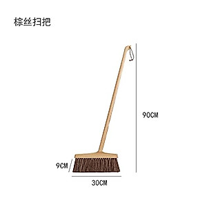 DOUBA Kitchen Wooden Broom Brush Long Handle Floor Natural Plant Dustpan Lobby Pet Hair Sweep Recogedor Clean Product