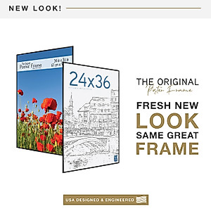 MCS Original Poster Frame, Black, 24 x 36 Inch, Set of 2