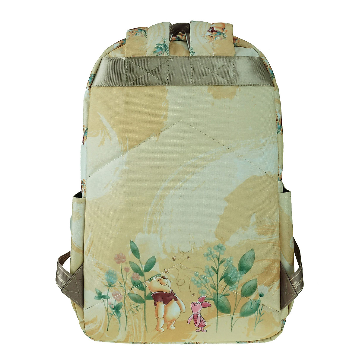 KBNL Classic Disney Winnie The Pooh Backpack with Laptop Compartment for School, Travel, and Work, Multicolor (A22208-WTP)