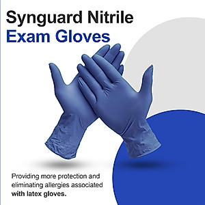Fonteme Disposable Nitrile Gloves – 200 Count/Large | Disposable Medical Exam Gloves | Non-Irritating Powder-Free & Latex-Free Gloves | Rubber Gloves for Medical Use, Cooking, Cleaning and More
