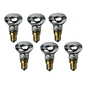 Set of 6 R39 E17 Replacement Light Bulb Motion Lamp 30 Watt Reflector Type