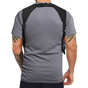 ZZY Shoulder Holster, Adjustable Vertical Gun Holster, Shoulder Holster for Pistols with Double Magazine Pouch, Left and Right Handed Universal Concealed Carry Holster for Most Kinds of Pistols