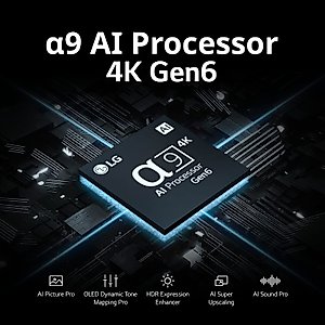 LG G3 Series 83-Inch Class OLED evo 4K Processor Smart Flat Screen TV for Gaming with Magic Remote AI-Powered Gallery Edition OLED83G3PUA, 2023 with Alexa Built-in (Renewed)