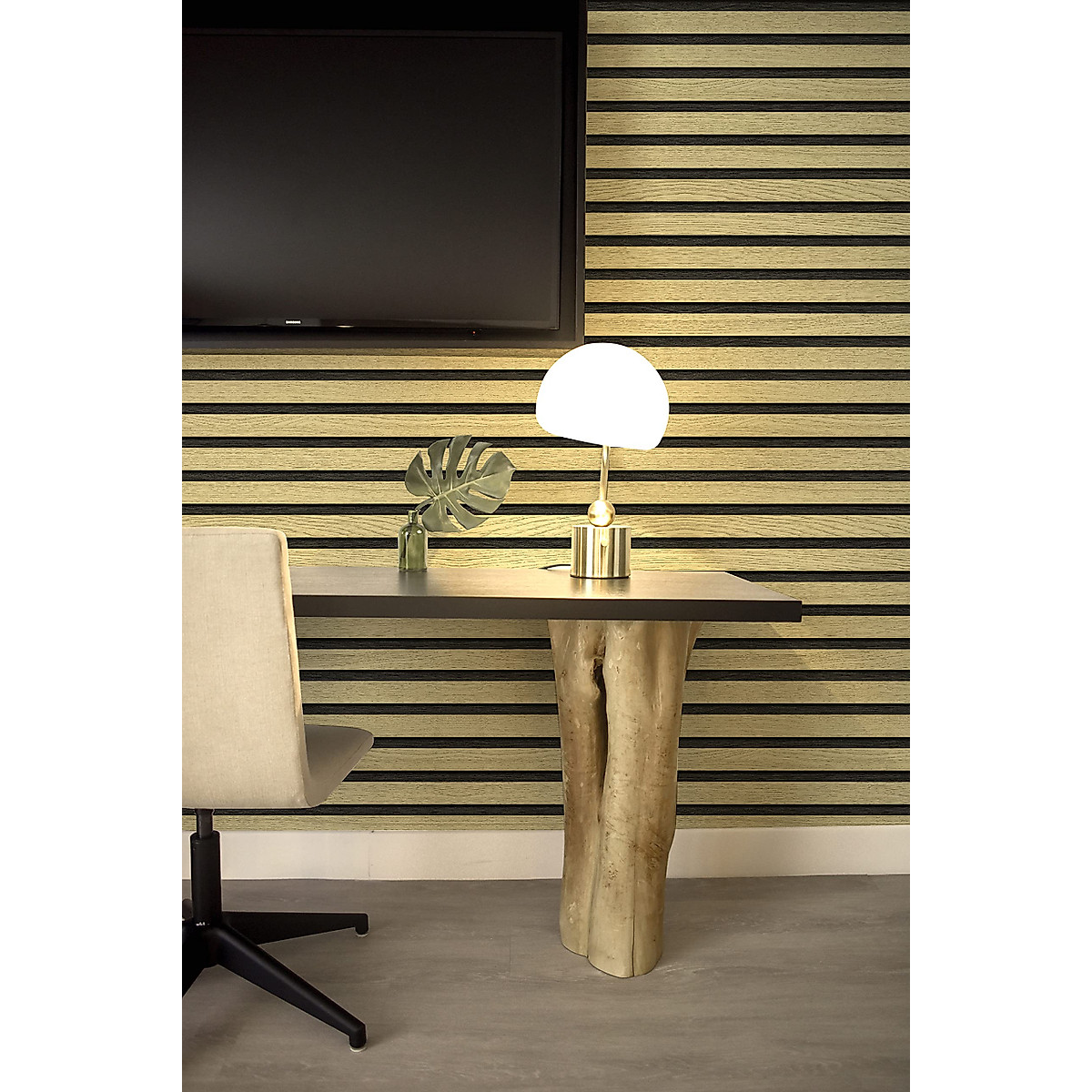 myforHD Wallpaper Peel and Stick Wood Grating Stripe Self-Adhesive Wallpaper Faux Wood Contact Paper Wood Slats Self Adhesive Wall Paper PVC Vinyl Film Removable Waterproof (Wood A, 17.3" x 393")