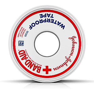 Band-Aid Brand of First Aid Products 100% Waterproof Self-Adhesive Medical Tape Roll to Secure Bandages, Durable First Aid Wound Care Bandaging Tape, 1 Inch by 10 Yards (Pack of 2)