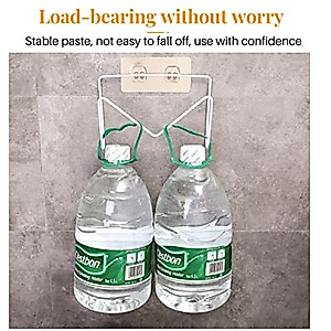 Miscati 6 Pcs Pot Lid Organizer for Cabinet Door or Pantry Wall - Pan Lid, Cutting Board, Grill Tray Rack - Reusable Hanging Pot Lid Holder for Kitchen Storage with No Drilling Adhesive (White)