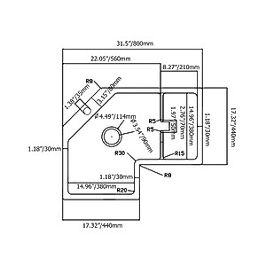 Lovedima Black Drop In Corner Kitchen Sink,32" Single Bowl Quartz Irregular Sink