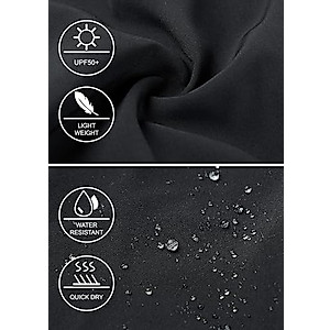 Libin Men's Lightweight Joggers Quick Dry Cargo Hiking Pants Track Running Workout Athletic Travel Golf Casual Outdoor Pants, Black M