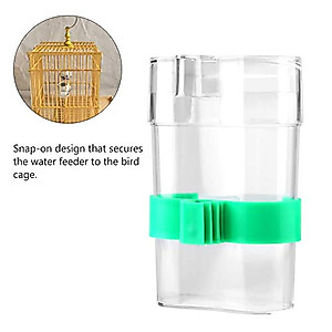 Sheens Automatic Bird Water Feeder Drinker Parrot Water Container Food Dispenser Birdcage Supplies for Budgie Cockatiel Conure Lovebirds Finch