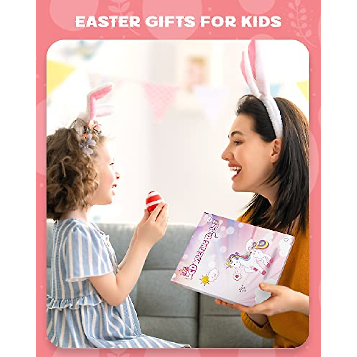 bravokids LCD Writing Tablet for Kids, 8.5 Inch Toddler Doodle Board Drawing Tablet, Educational and Learning Toys Unicorn Toys, Christmas Birthday Gifts for 3 4 5 6 7 Year Old Girls Boys (Pink)