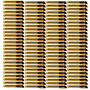 100x Bulk Small Yellow Utility Knife Box Cutters Snap Off Blade 9MM Blade