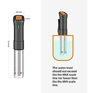 Sous Vide Cooker| Inkbird Wifi Sous Vide Mchine Precision Cooker, 1000W Immersion Circulator with Recipes,Timer | Ultra-Quiet : ISV-200W