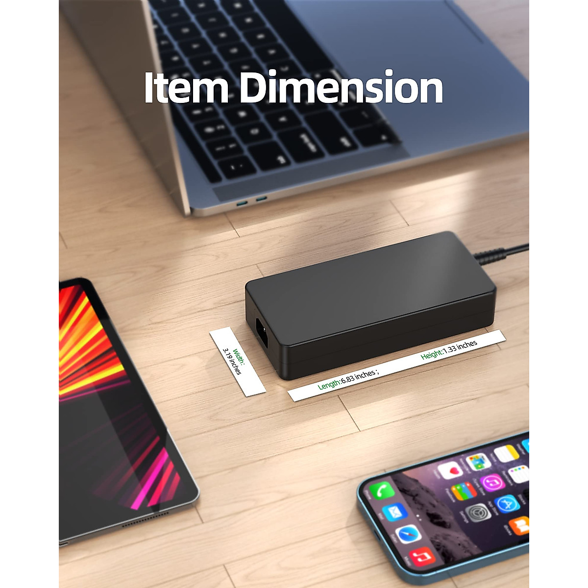 19.5V 16.9A 330W AC Adapter Power Supply Charger Fit for Dell Alienware X51 X51 R2, M18x M18x R1, R2, R3, DA330PM111 ADP-330AB B XM3C3 331-2429 320-2269 Laptop Replacement Power Cord