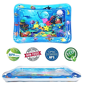 SUNSHINE-MALL Infant Toys, Tummy time Baby Toys, Inflatable Play Mat Water Cushion Baby Toys, Fun Early Development Activity Play Center for Newborn (70 x 50 cm)