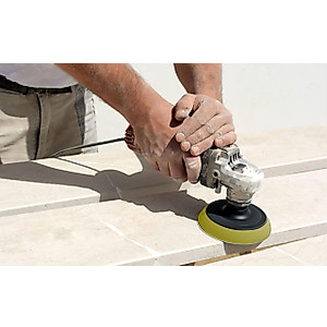 Performore Diamond Polishing Pads 4 Inch Diameter Wet/Dry Pads 8-Pack, 7 Pads with Varying Grit (#50-#3000) and 1 Backer Pad, Includes Drill Adapter for Stone Granite Marble or Concrete