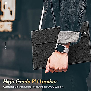 INFILAND Galaxy Tab S8+/ S8 Plus/ S7+/ S7 Plus Case, Multi-Angle Stand Cover Compatible with Samsung Galaxy Tab S8+/ S7+ SM-X800/ X806/ T970/ T975/ T976 Tablet [Auto Wake/Sleep], Black