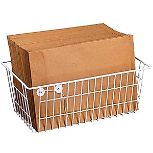blitzlabs Wire Storage Basket Freezer Organizer Bins Metal Wire Baskets Wire Organizer Storage Baskets for Kitchen, Cabinets, Pantry, Freezer, BathroomSet of 3
