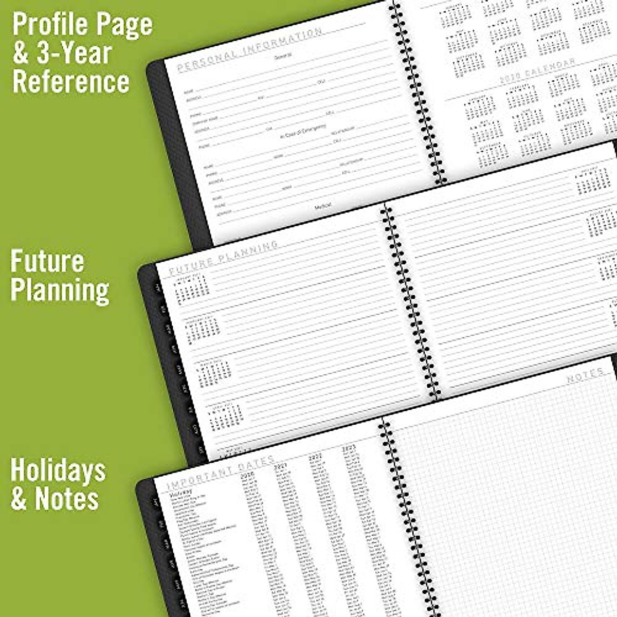 AT-A-GLANCE, Weekly/Monthly Planner, Graphite, Large (70260X4520)