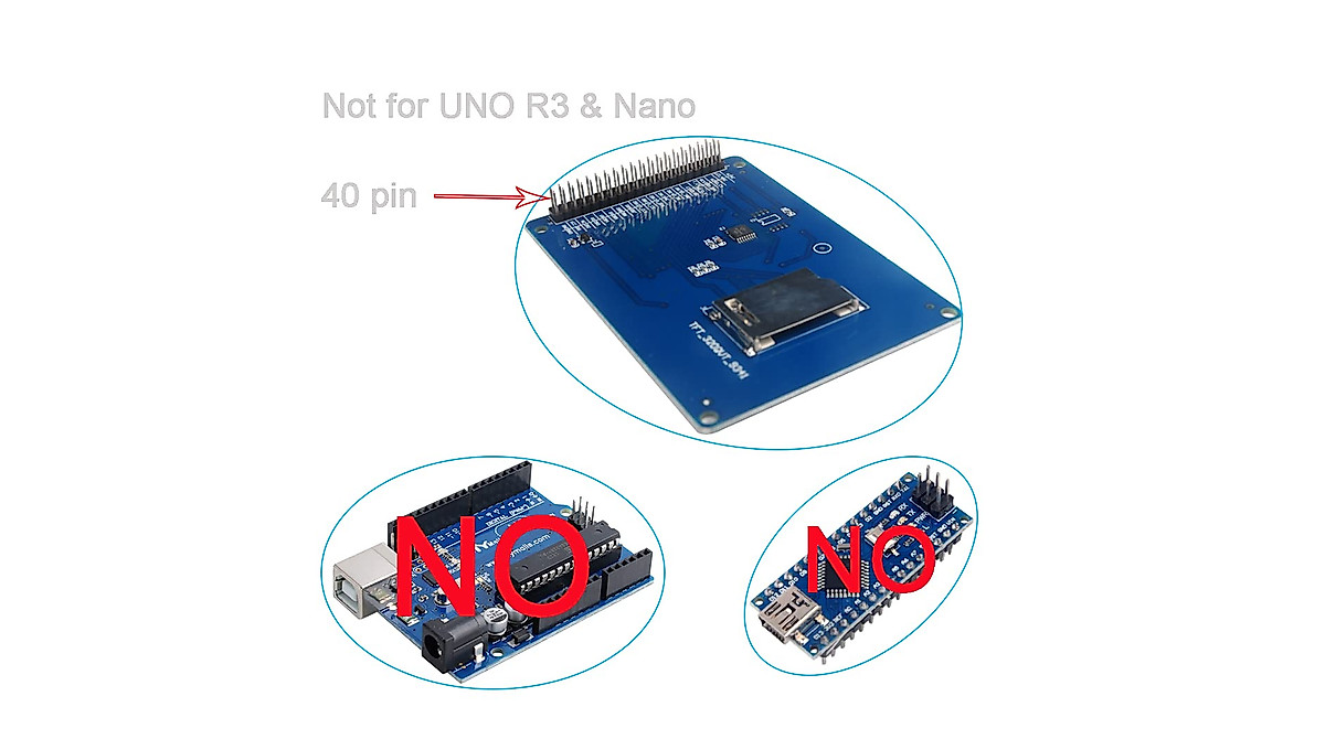 DIYmalls ILI9341 3.2 inch TFT LCD Display Screen Module 3.3V Resistive ...