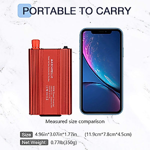 300W Car AC Power Inverter DC 12V to 110V for Vehicles Converter 3.1A Dual USB Fast Charging Ports Car Charger Adapter,Red