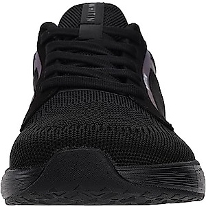 WHITIN Men's Wide Width Toe Box Running Shoes Zero Drop Size 11 11.5 Athletics Tennis Breathable Lightweight Rubber Non Slip Cushioned Black 45